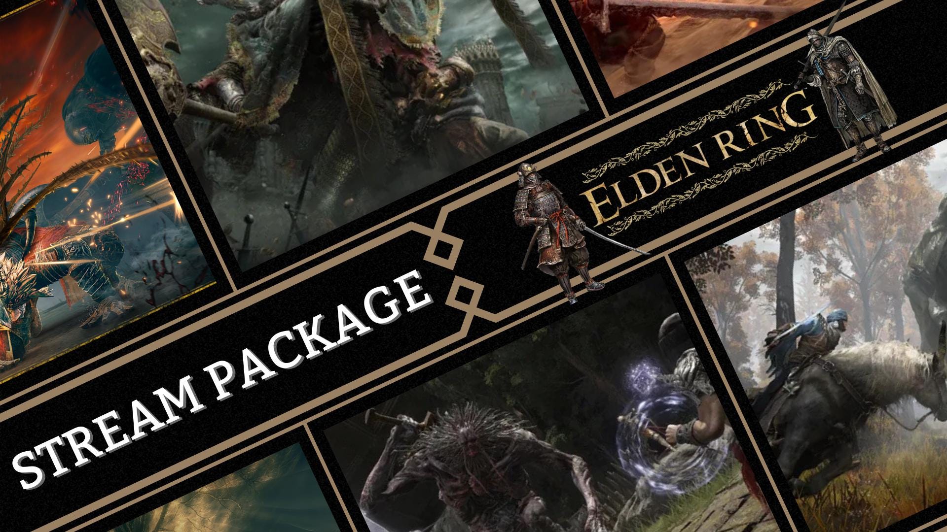 Elden Ring Stream Pack EN/FR / Overlays, Webcam Frames & Panels / Package Stream Twitch Animated ...