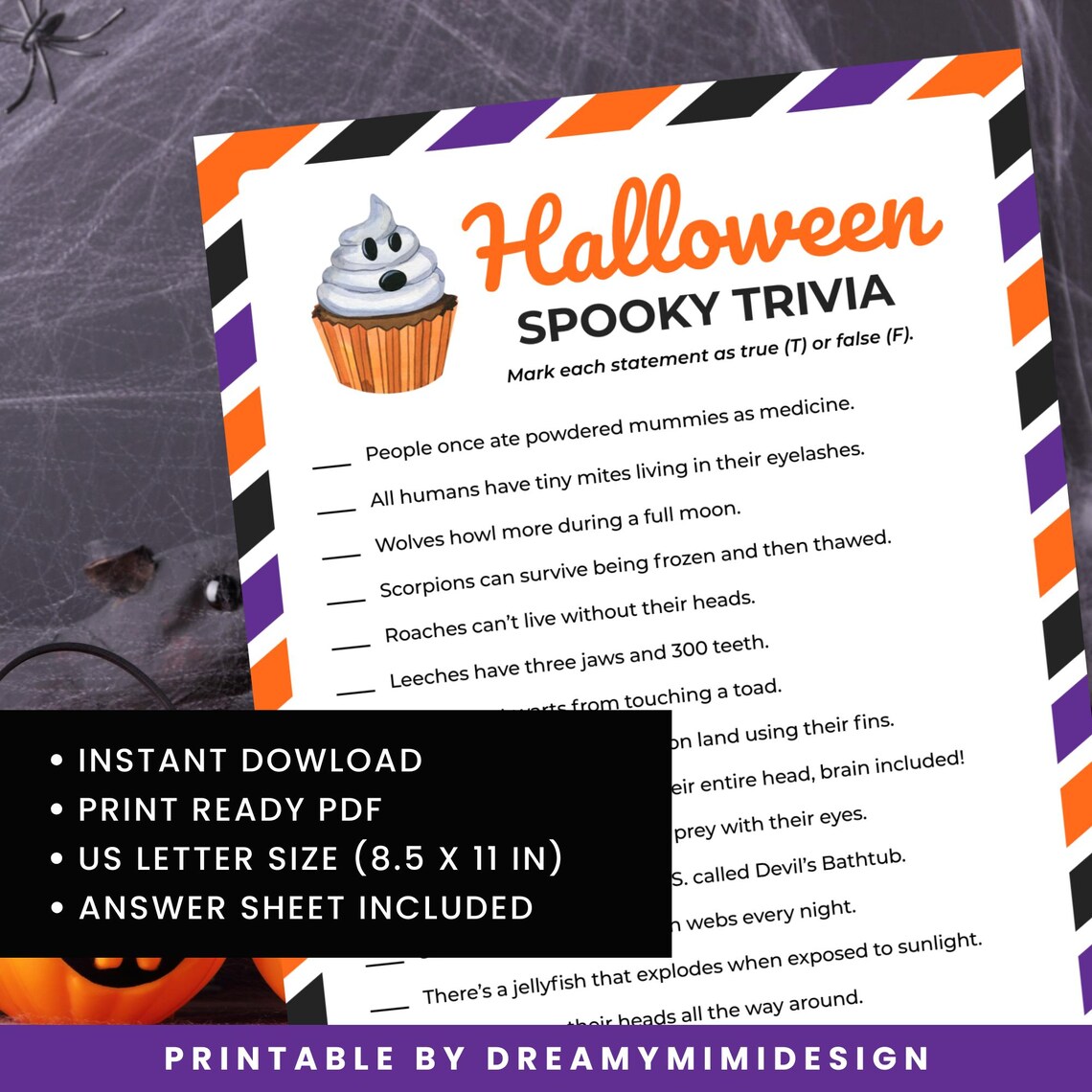 Halloween Spooky Trivia | Printable Halloween Activity for Kids, Teens ...