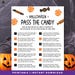 Halloween Pass the Candy Game | Printable Halloween Party Game for Kids ...