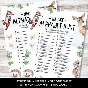 Nature Treasure Hunt for Kids, Scavenger Hunt Printable, Nature Walk ...