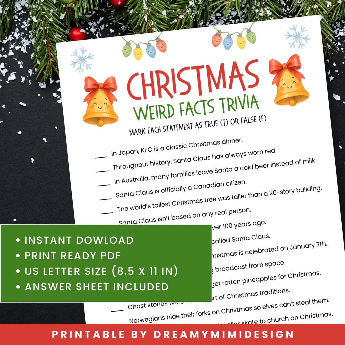 Christmas Weird Facts Trivia | Very Merry Christmas Party | Christmas ...