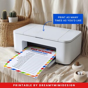 Back to School Scavenger Hunt | Back to School Printable Activities ...