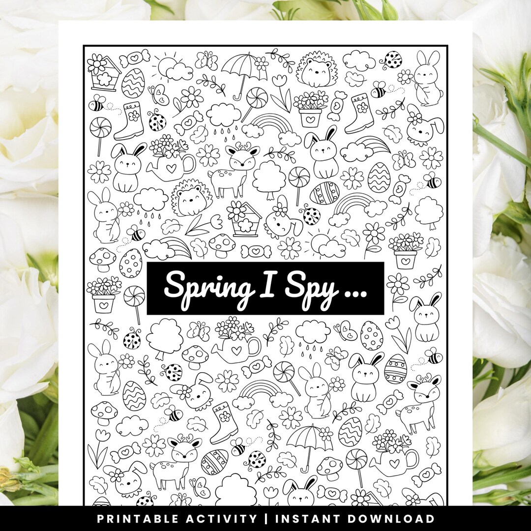 Easter I Spy Game, Eye Spy Sheet, Easter Classroom Game, Spring ...