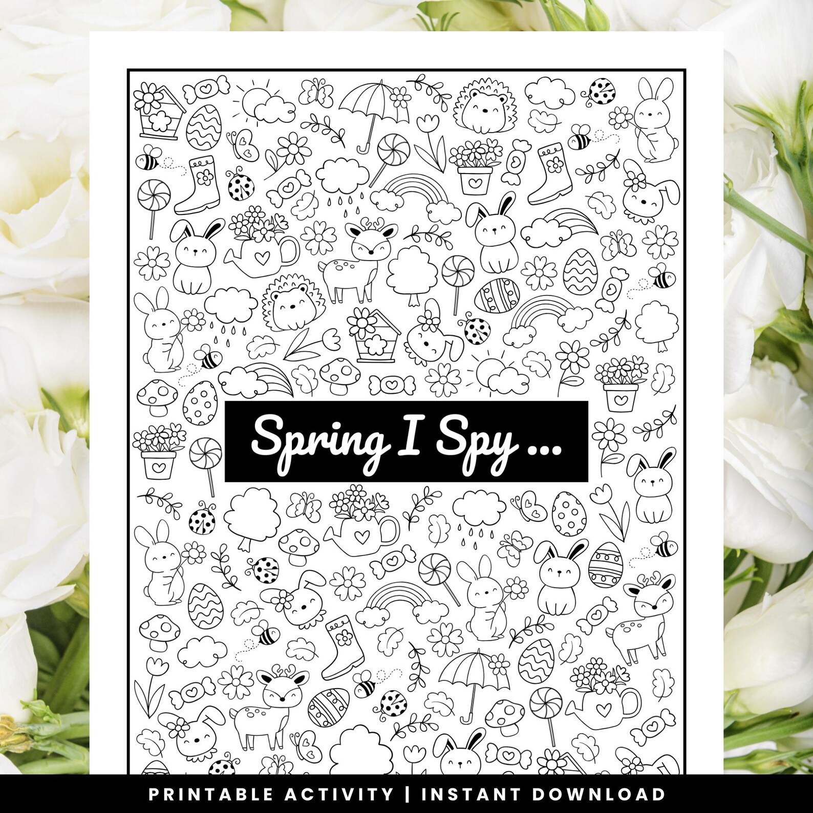 Easter I Spy Game, Eye Spy Sheet, Easter Classroom Game, Spring ...