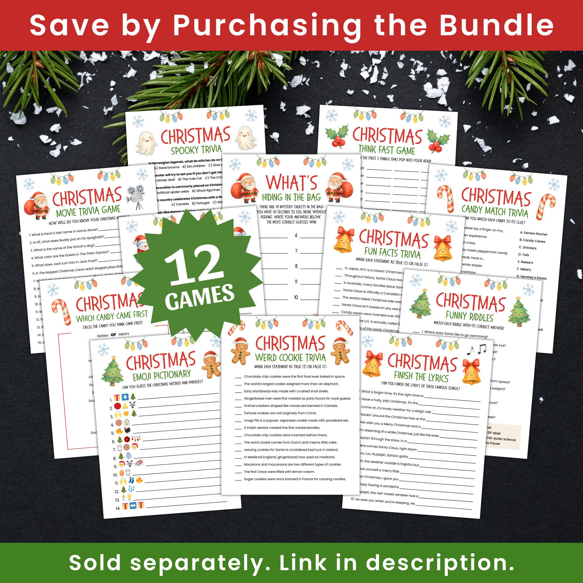 Christmas Word Scramble | Christmas Party Games | Christmas Word Games ...