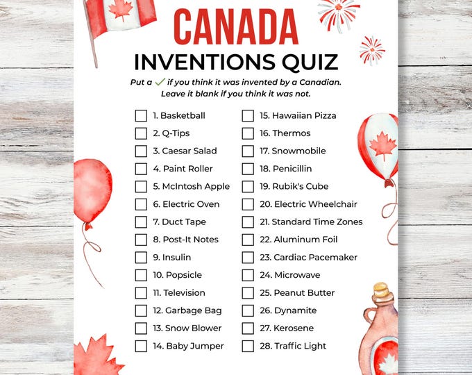 Said in Canada Matching Game, Canada Day Activity, Printable Canadian ...