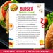July 4th Burger Trivia Game Printable | Summer BBQ Party Game | Food ...