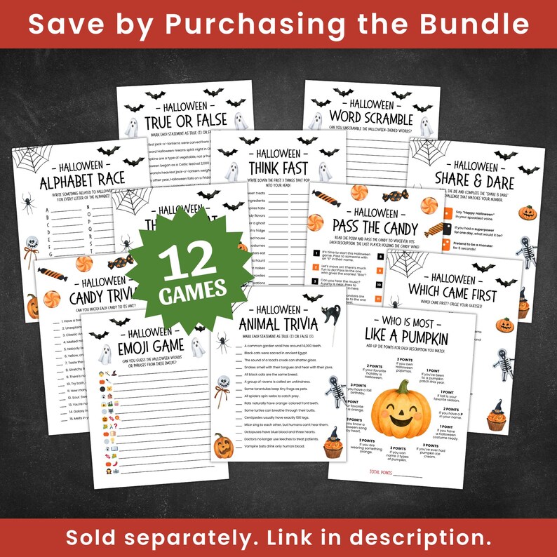 Halloween Emoji Game | Printable Halloween Activity for Kids & Adults ...