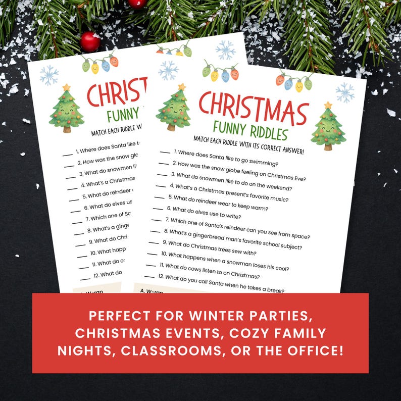 Christmas Riddles With Answers | Christmas Jokes | Christmas Party ...