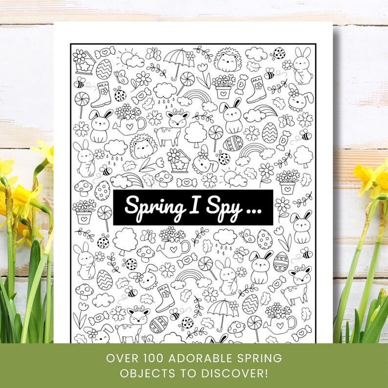 Easter I Spy Game, Eye Spy Sheet, Easter Classroom Game, Spring ...