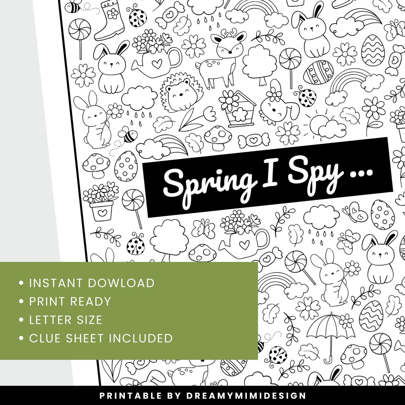 Easter I Spy Game, Eye Spy Sheet, Easter Classroom Game, Spring ...