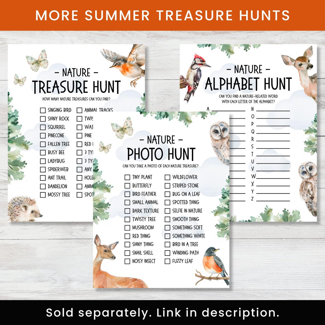 Zoo Scavenger Hunt for Kids, Printable Animal Treasure Hunt Game ...