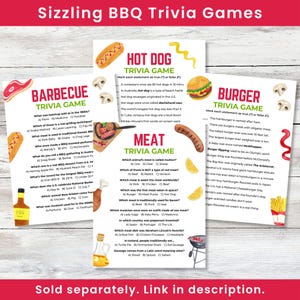 Summer Trivia Game Printable | Fun Summer Party Game for Families, Kids ...