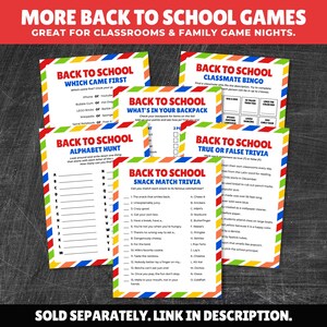 Back to School Printable Trivia Game – Which Came First | Fun First Day ...