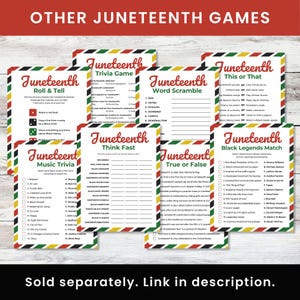 Juneteenth Word Scramble, Printable Game for Kids & Adults, Fun ...