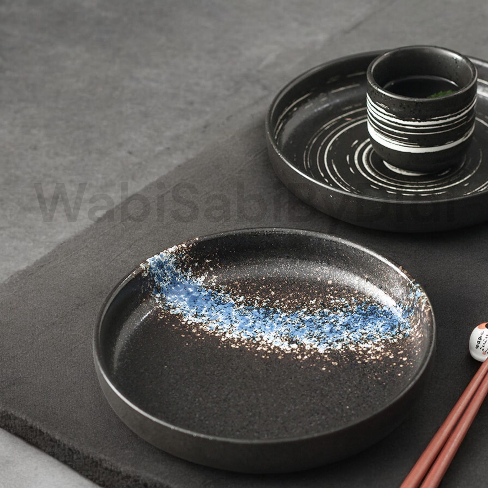 Traditional Ceramic Plates Asian Home Decor Dining Serving Tabletop ...