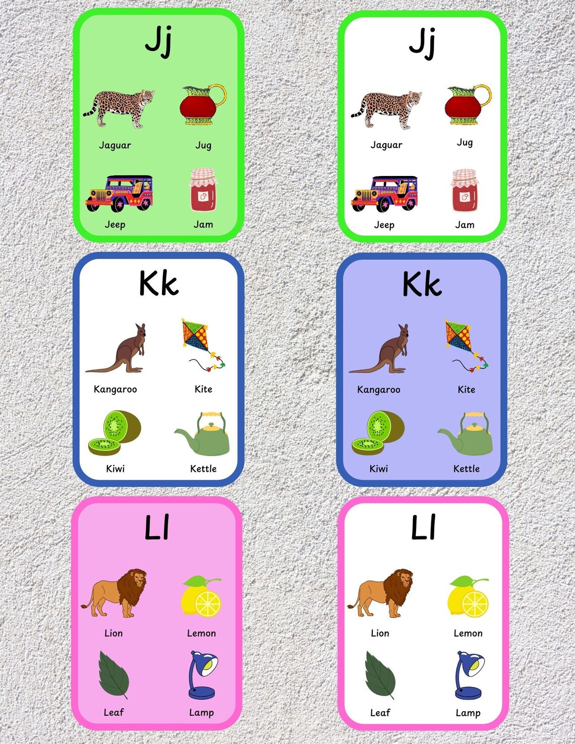 Alphabet Poster Set: A to Z Wall Art, Kids Educational Decor (digital ...