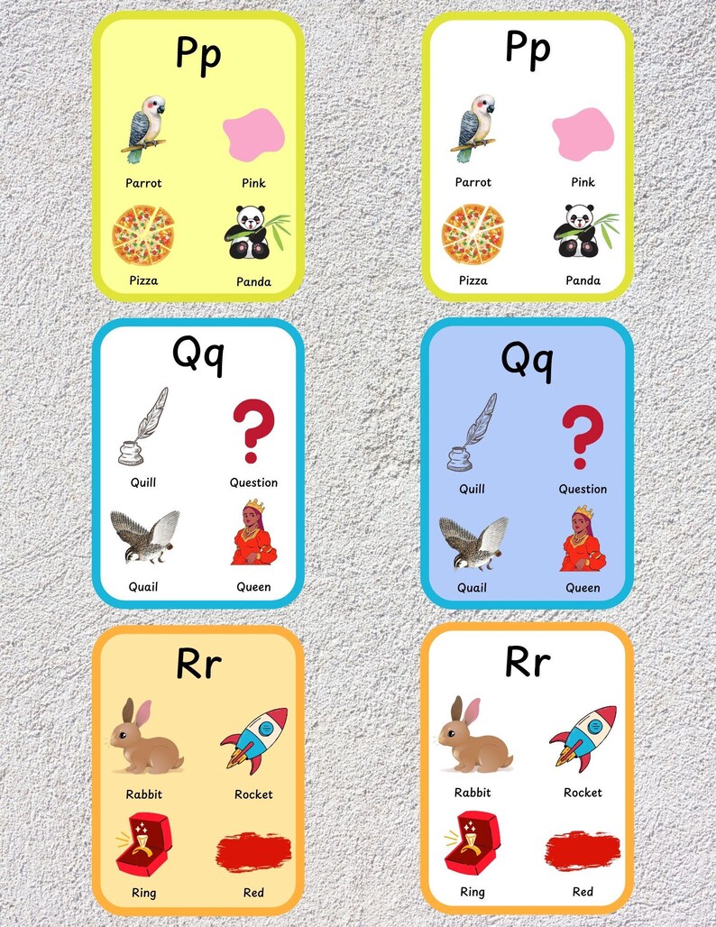 Alphabet Poster Set: A to Z Wall Art, Kids Educational Decor (digital ...