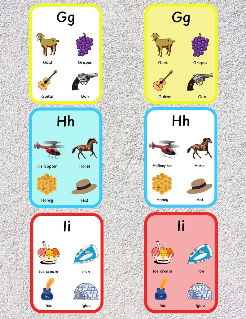 Alphabet Poster Set: A to Z Wall Art, Kids Educational Decor (digital ...