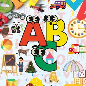 Alphabet Poster Set: A to Z Wall Art, Kids Educational Decor (digital ...