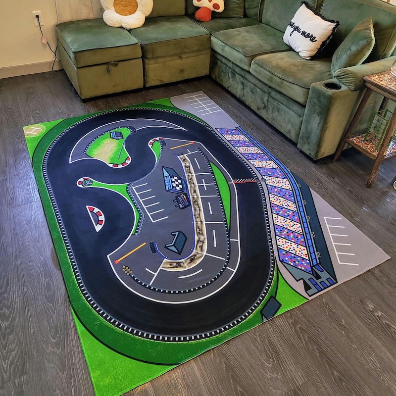 Race Track Rug - Etsy