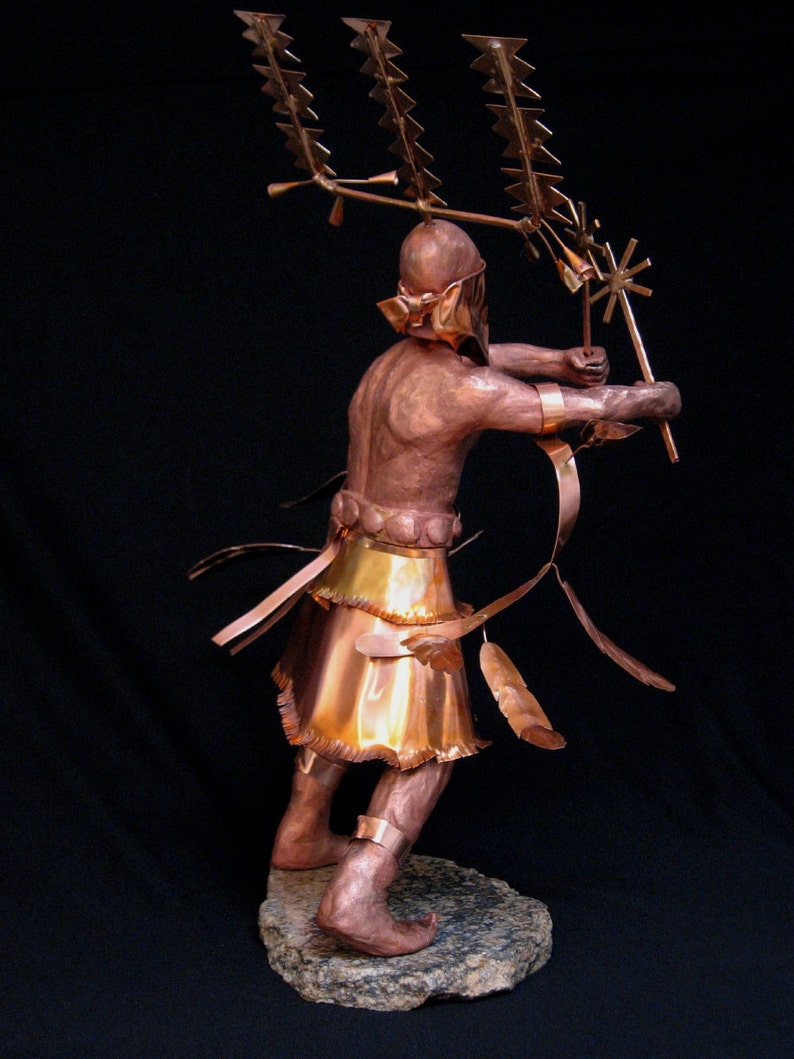 John Gutierrez Artist, Bronze, Apache Crown Dancer, Mystic Creations ...