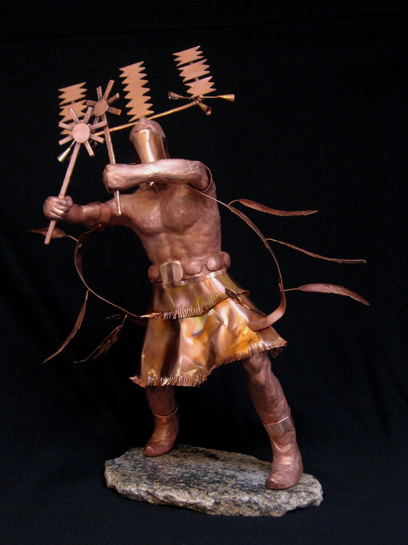 John Gutierrez Artist, Bronze, Apache Crown Dancer, Mystic Creations ...