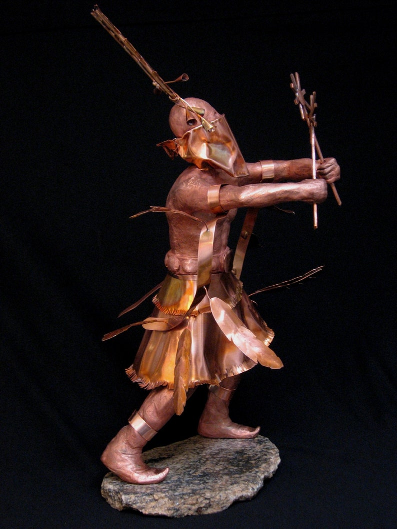 John Gutierrez Artist, Bronze, Apache Crown Dancer, Mystic Creations ...