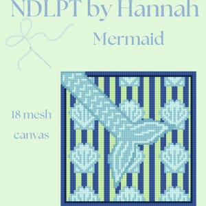 Mermaid Digital Needlepoint Chart - Etsy