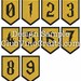 Wizard Printable Party Banner - Letters, Numbers and Symbols - Yellow ...