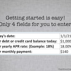 Excel Credit Card Payoff Calculator and Timeline - Easy Financial ...