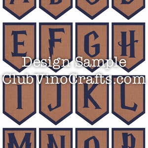 Wizard Printable Party Banner Letters, Numbers and Symbols Blue and ...