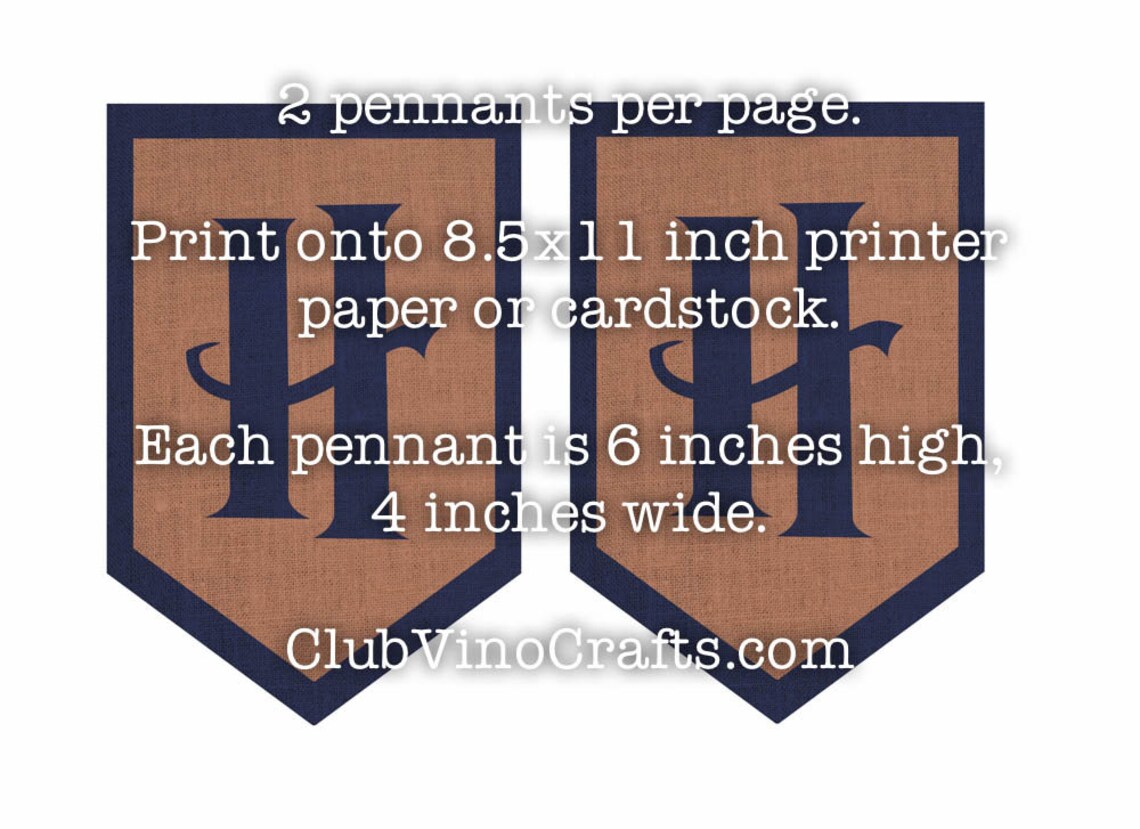 Wizard Printable Party Banner Letters Numbers and Symbols - Etsy