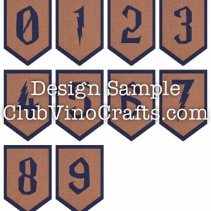 Wizard Printable Party Banner Letters, Numbers and Symbols Blue and ...