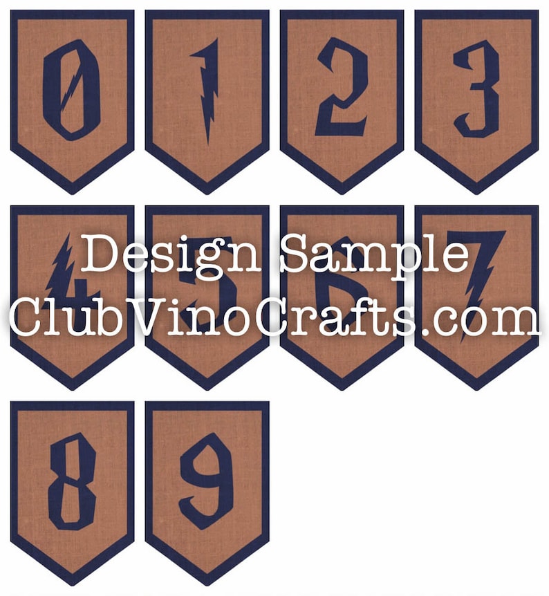 Wizard Printable Party Banner Letters Numbers and Symbols - Etsy