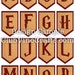 Wizard Printable Party Banner Letters, Numbers and Symbols Red and Gold ...