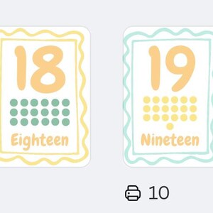 Pastel Number Flashcards 1-20 for Toddlers | Educational Printable ...