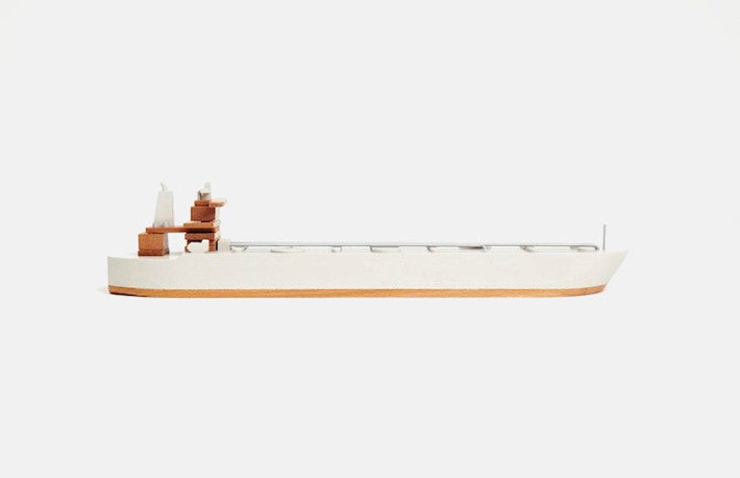 TI Asia Supertanker Model: Wooden Mountable Toy Ship - Etsy