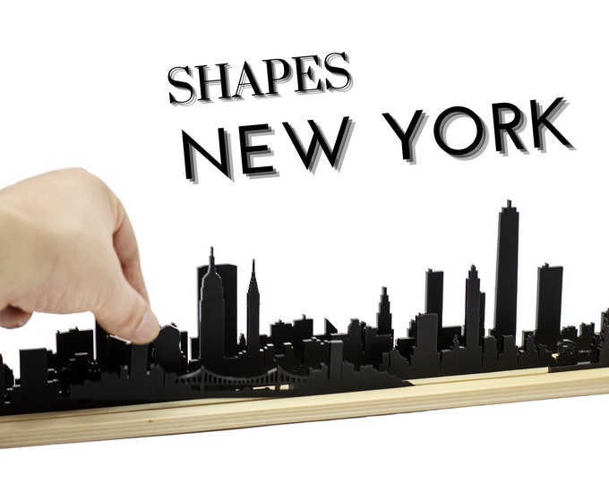 Shapes of NEW YORK Silhouette 3D Skyline of NYC Build a Minimalist ...