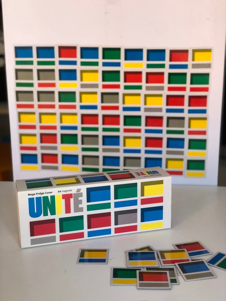 Le Corbusier Fridge Magnets: Unité D'habitation Facade, Brutalist Decor ...