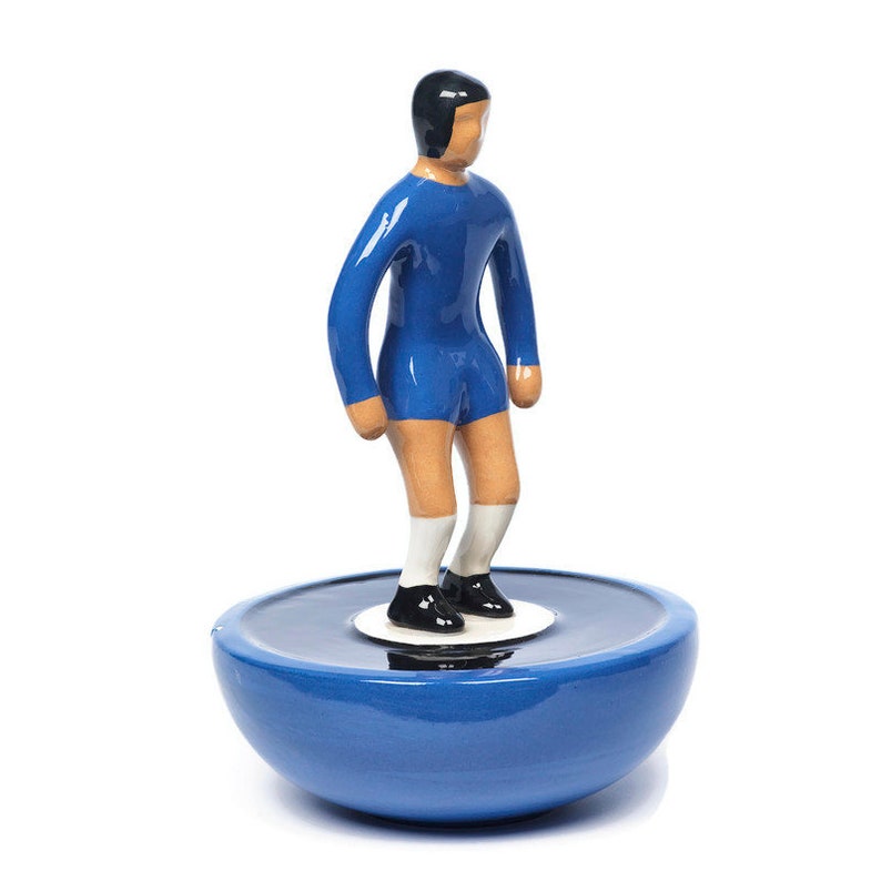 Classic Italia International Ceramic Soccer Player Statue 100% Handmade ...