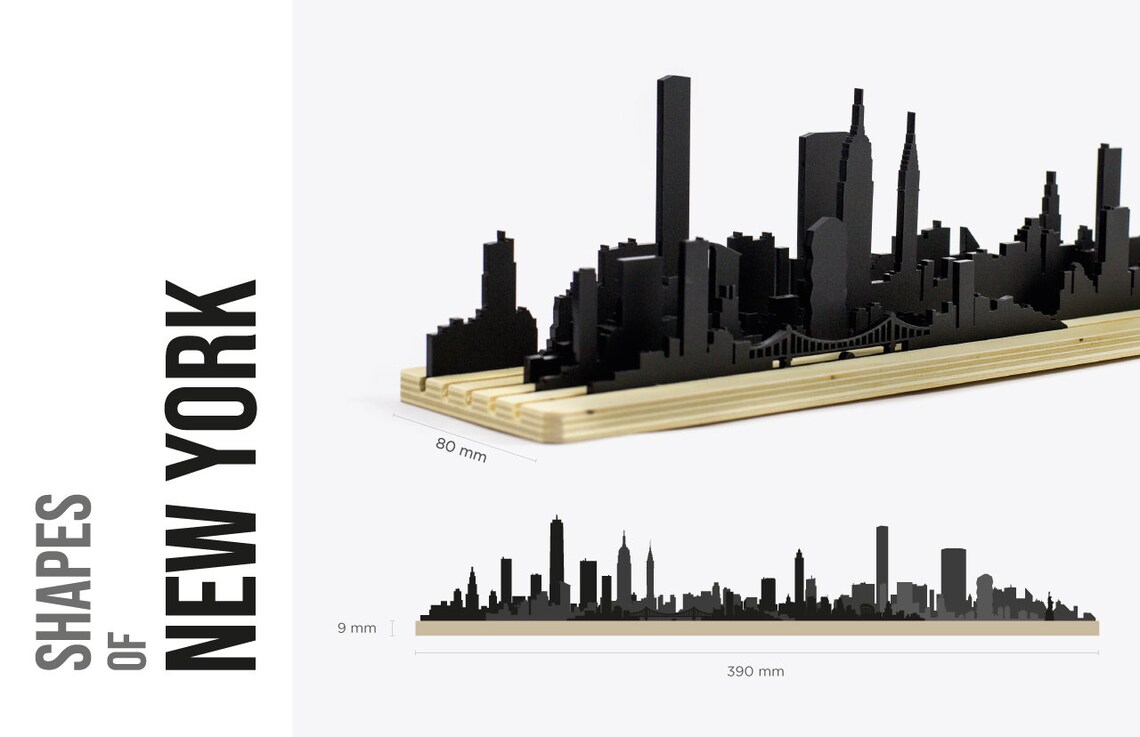 NEW YORK Skyline Model NYC Cityscape Diorama of Building - Etsy