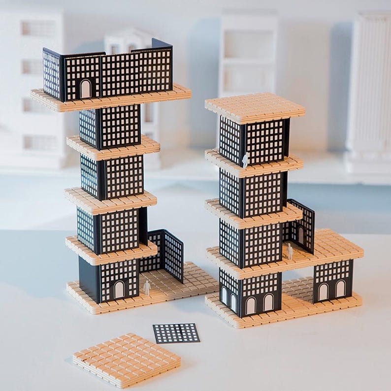 Brutalist Architecture Construction Toy: Modern Building Set - Etsy