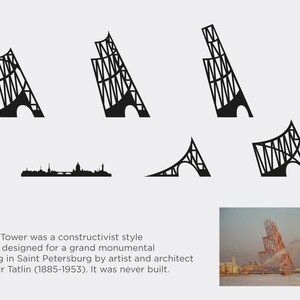 Shapes of TATLIN TOWER | Creative Diorama of the Constructivist Tatlin ...