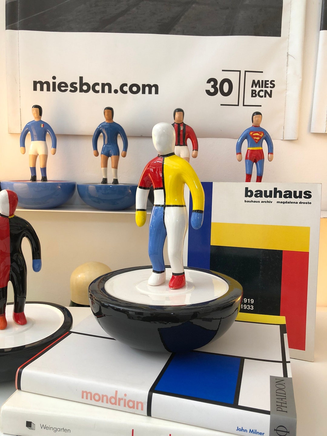 Piet Mondrian Ceramic Statue | 100% Handmade | 30 Cm Home Decor Clay ...