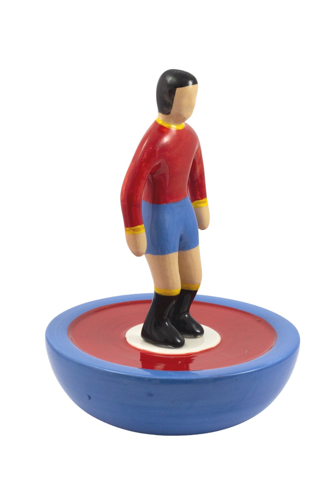 Spain International Ceramic Soccer Player Statue | Unique Handmade Clay ...