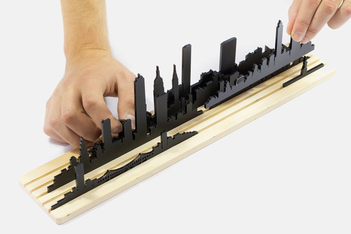 NEW YORK Skyline Model NYC Cityscape Diorama of Building - Etsy