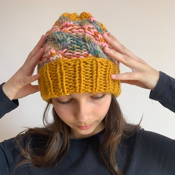 Yellow Knit Hat Women - Etsy