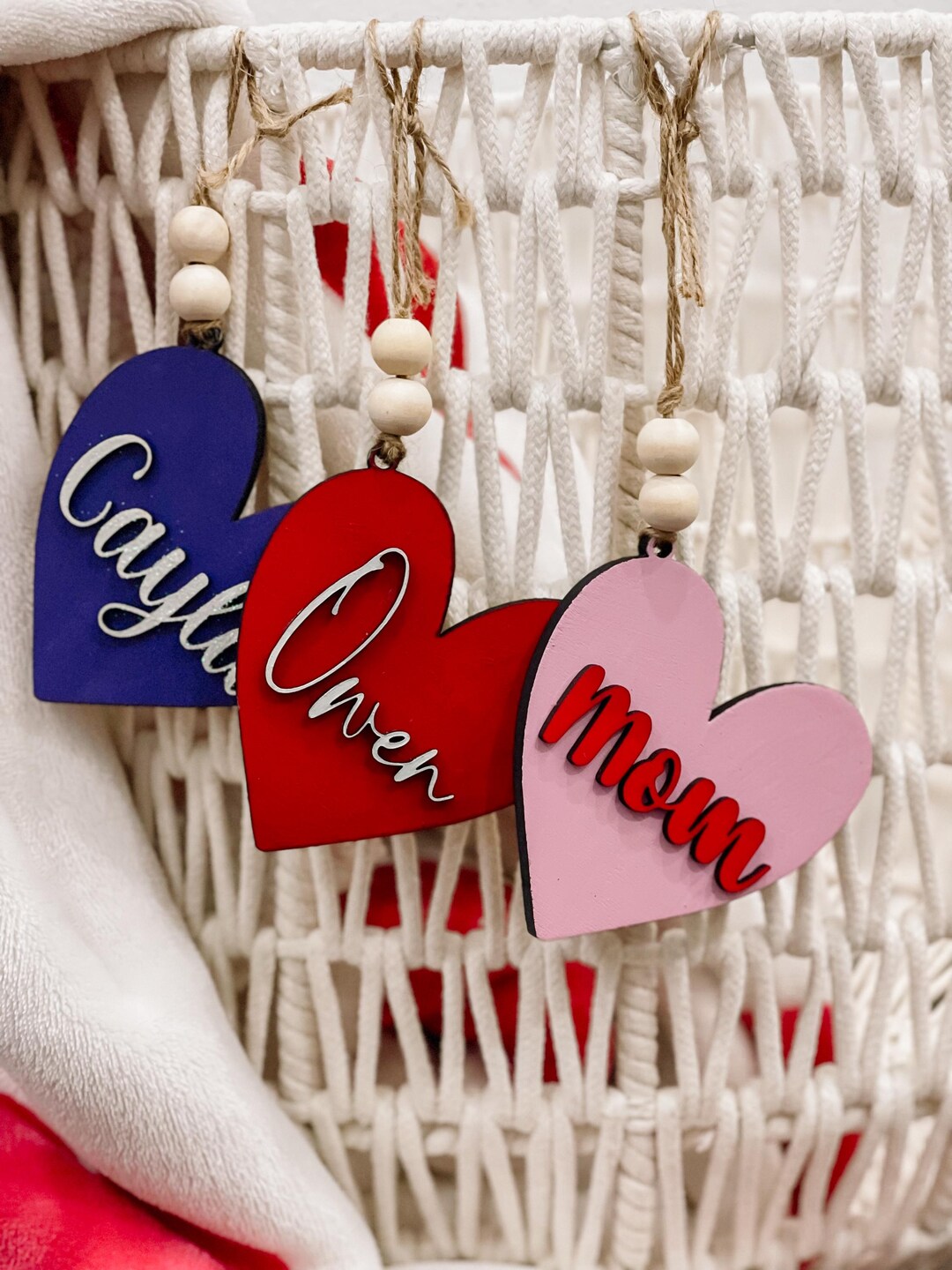 3D Heart Tags Valentines Day Name Tags Valentines Day Valentines Day ...