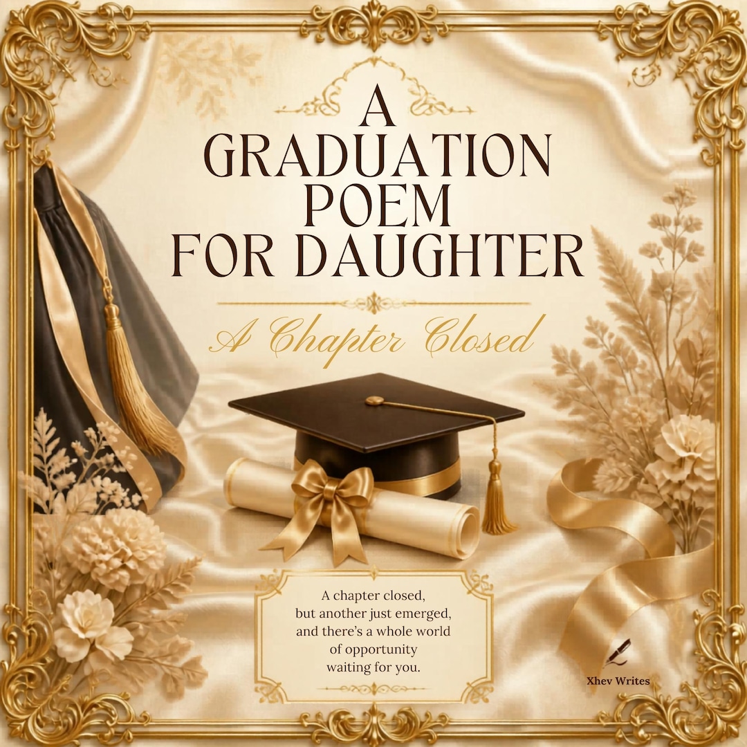 Graduation Poem for Daughter | Inspirational Keepsake Wall Art (digital ...